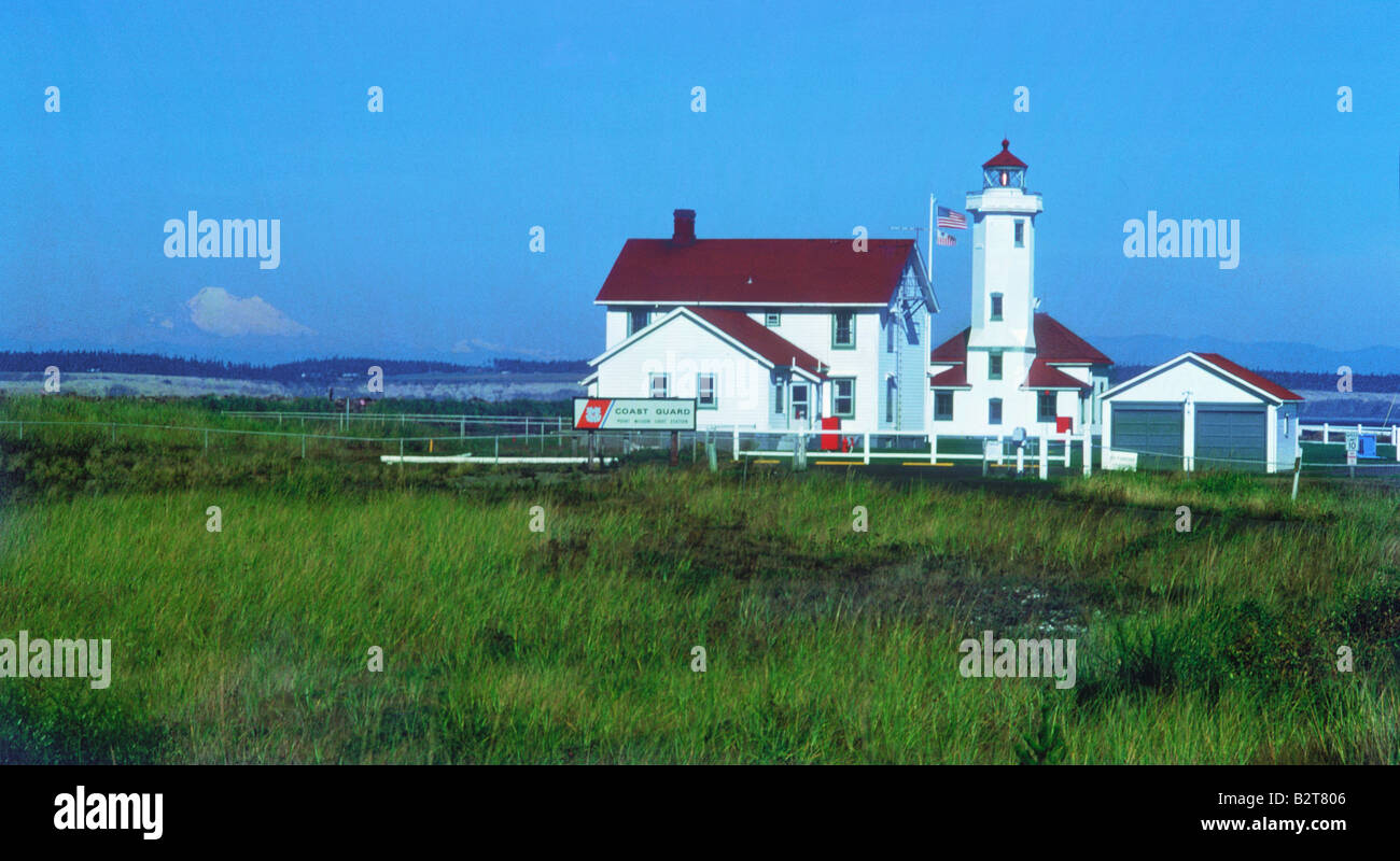Point Wilson Lighthouse in Fort Worden State Park near Port Townsend ...