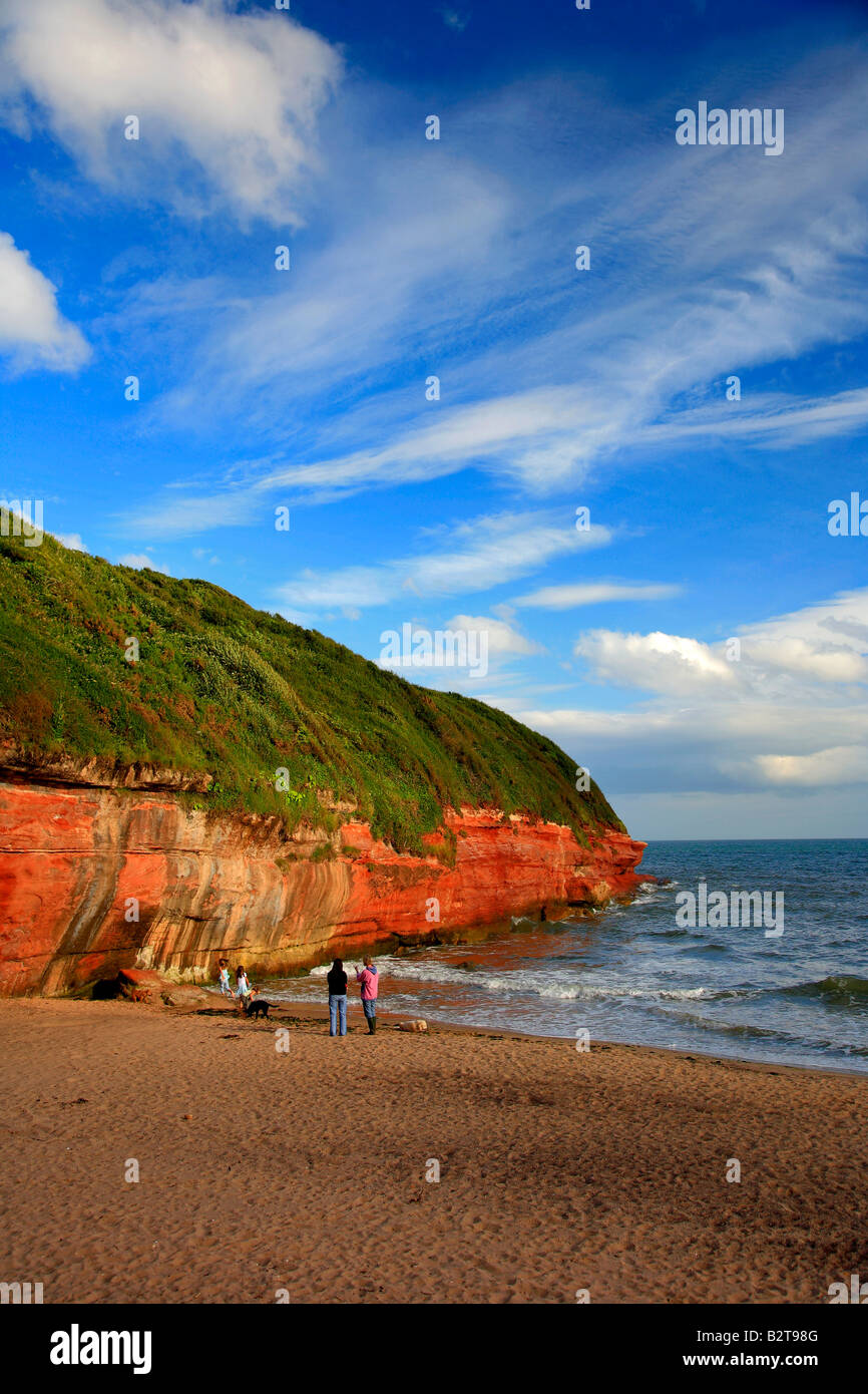 Orcombe Point Cliffs Start of the Jurassic coast Devon to Dorset ...