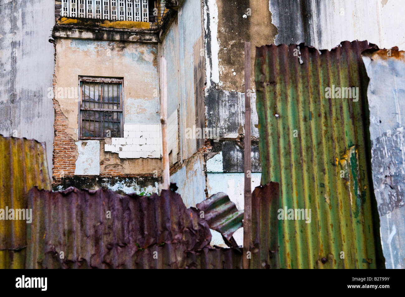 Urban textures of decay and dirt buildings from bangkok, Thailand, SE ...