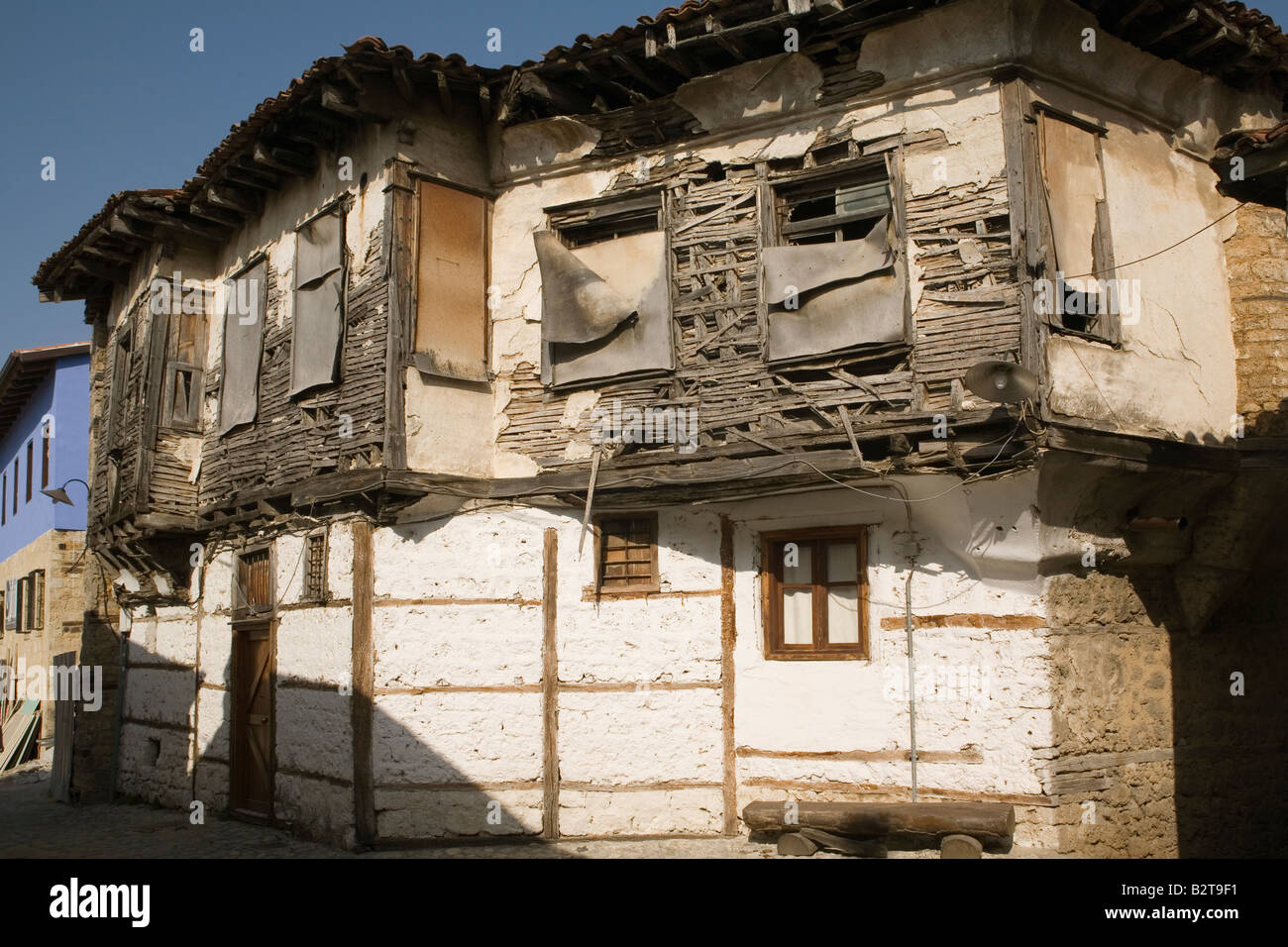 Greece Macedonia Edessa Varosi district old house Stock Photo - Alamy