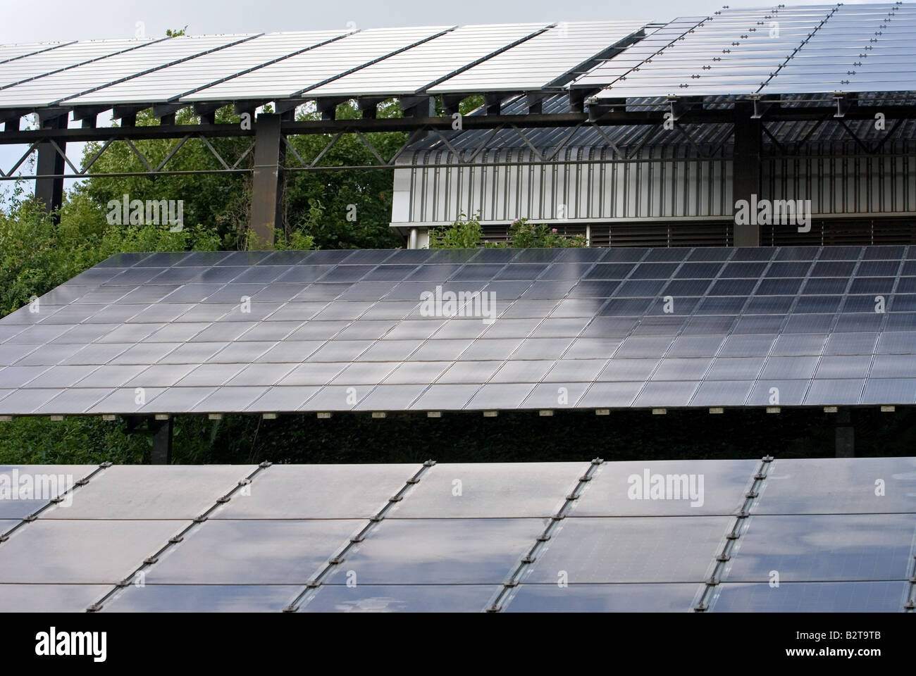 Solar power station owned by RWE Energy, Neurath, Grevenbroich, North ...