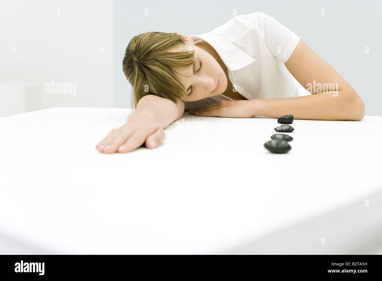 Rest rests rest resting head in hands hi-res stock photography and ...