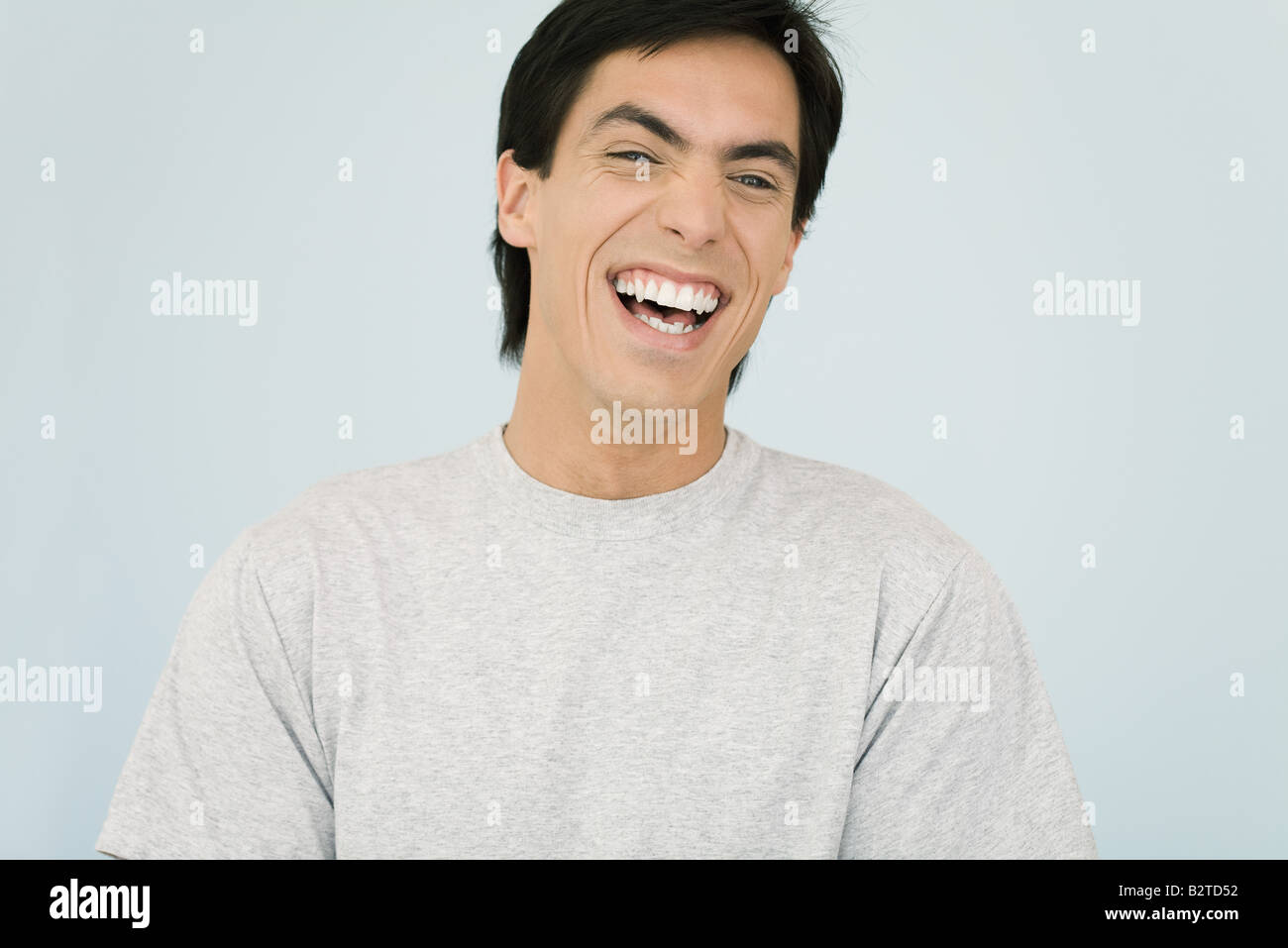 Man laughing, portrait Stock Photo - Alamy