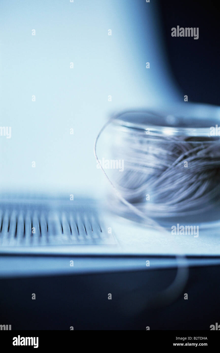 Extreme close-up of thread Stock Photo - Alamy