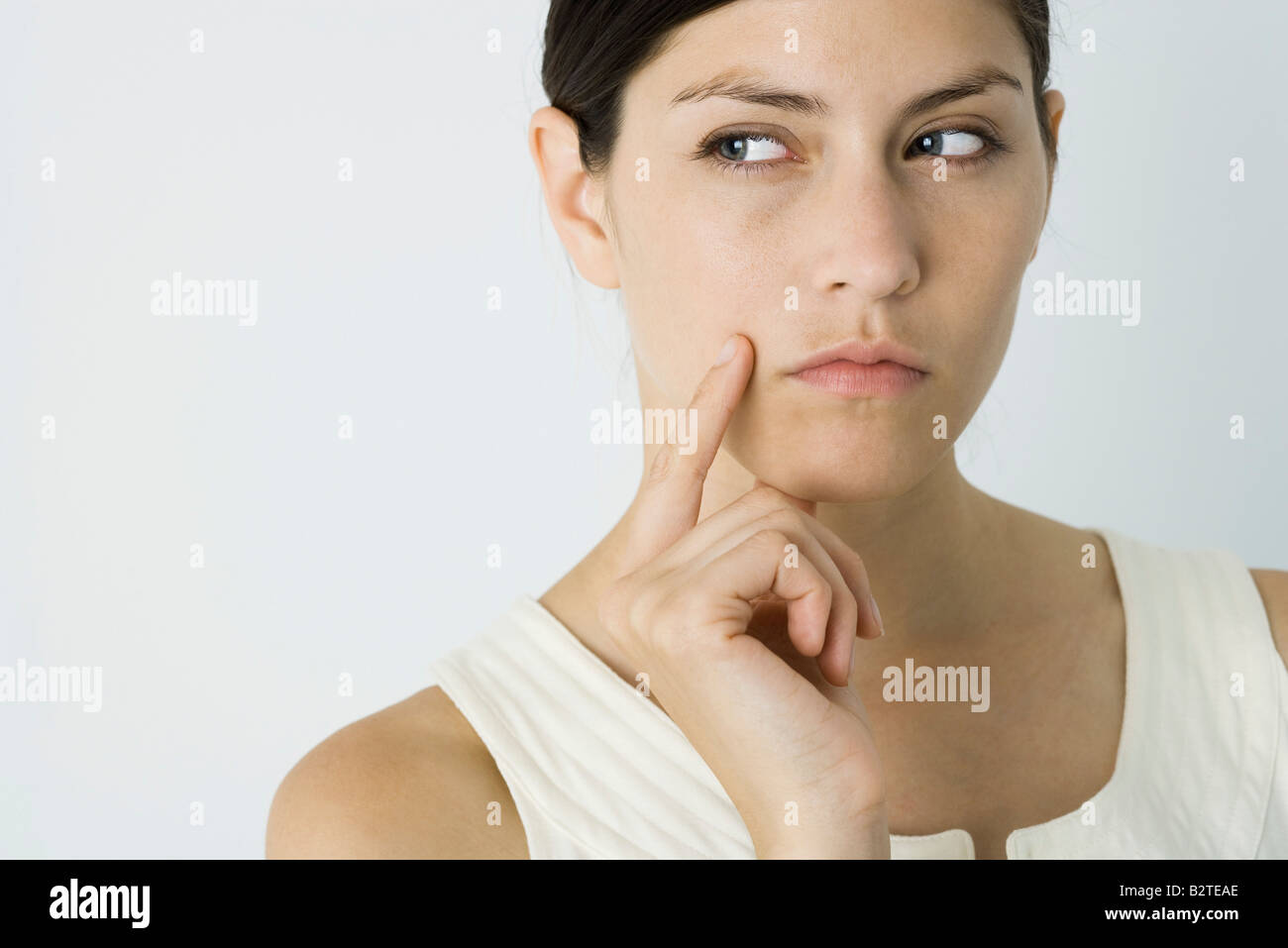 Woman pout side view hi-res stock photography and images - Alamy