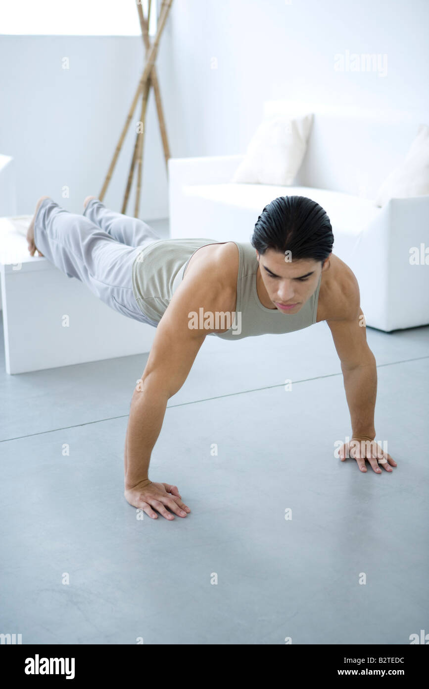 Pushup man overhead hi-res stock photography and images - Alamy