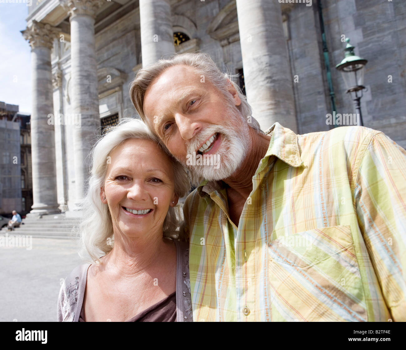 Portrait couple in front church hi-res stock photography and images - Alamy