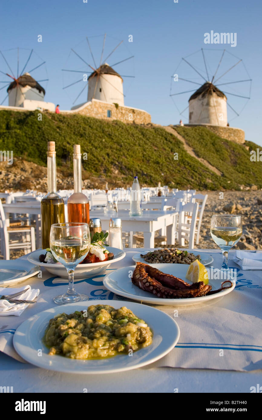 Different greek starters served in the Sea Satin Market Restaurant ...