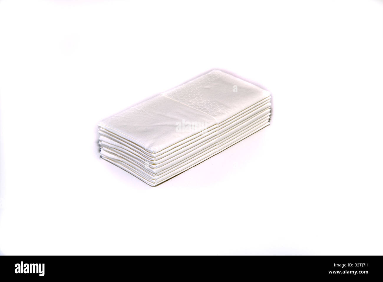A stack of white tissues in isolation Stock Photo - Alamy