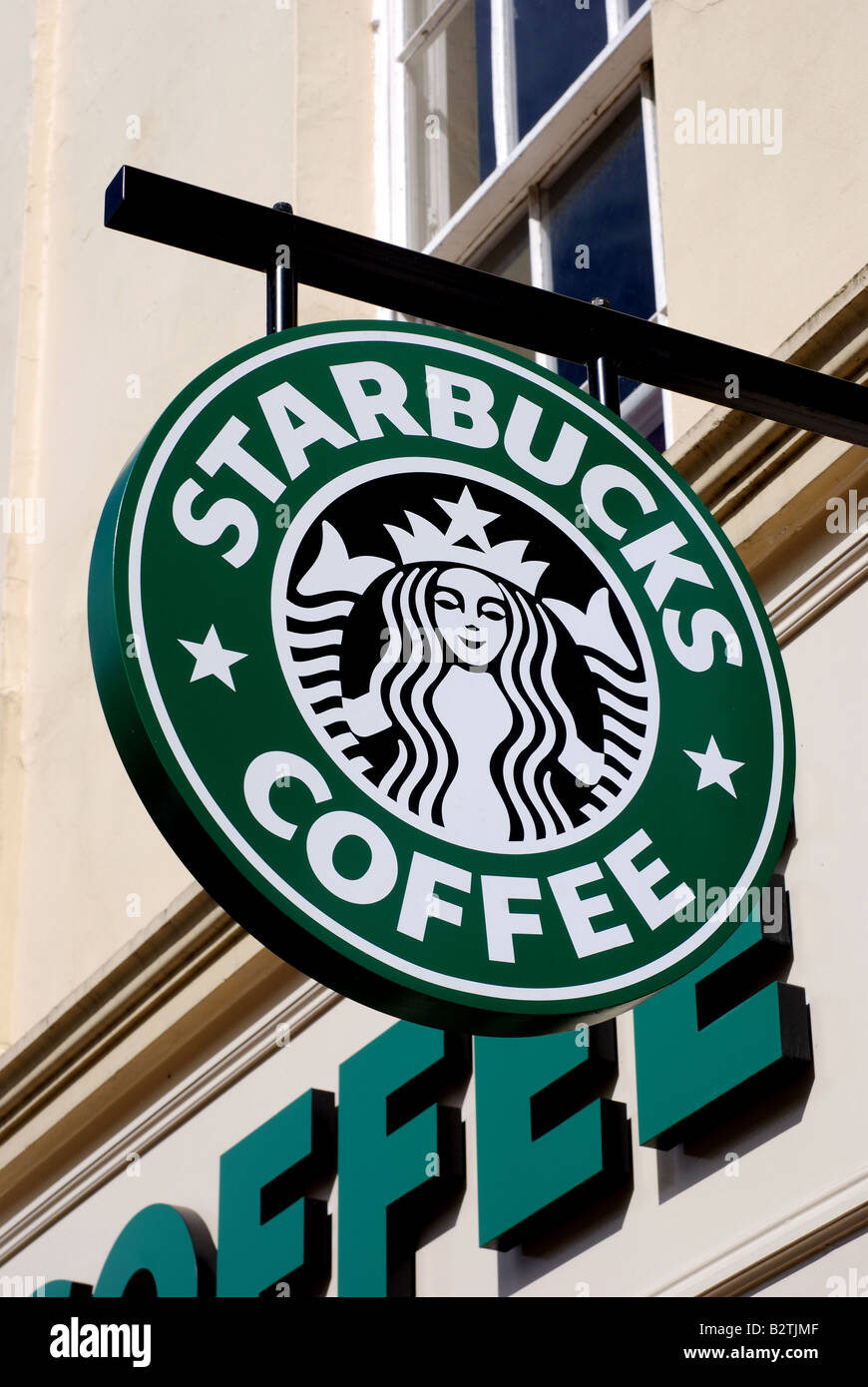 Starbucks coffee cafe sign hi-res stock photography and images - Alamy