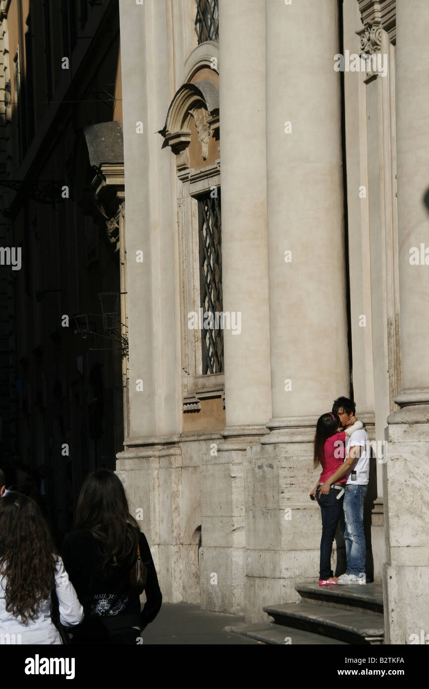 Young romantic couple in rome hi-res stock photography and images - Alamy