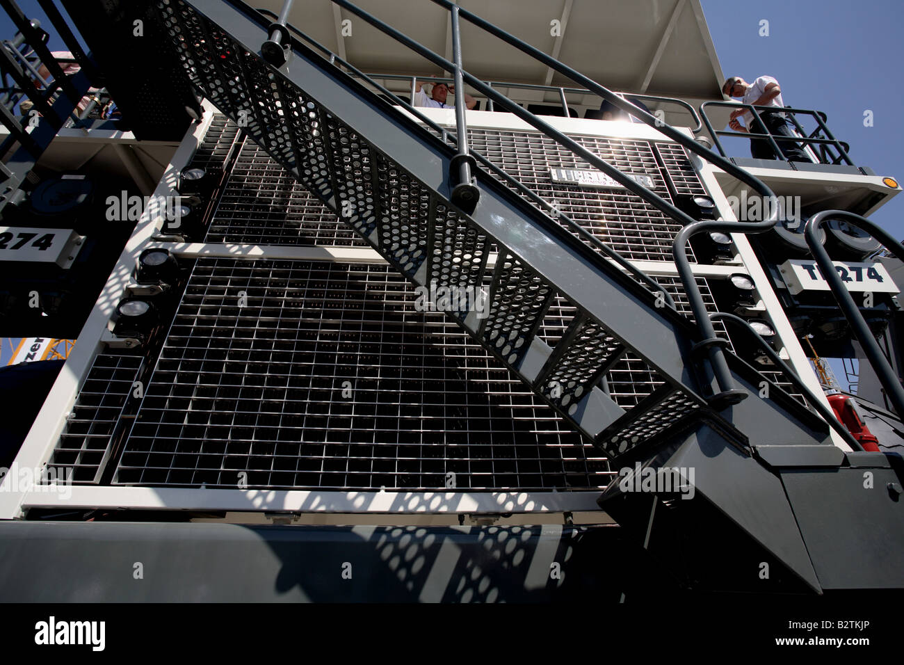 huge radiator of a truck Stock Photo - Alamy