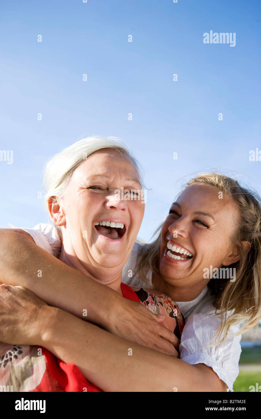 2 generations together Stock Photo - Alamy