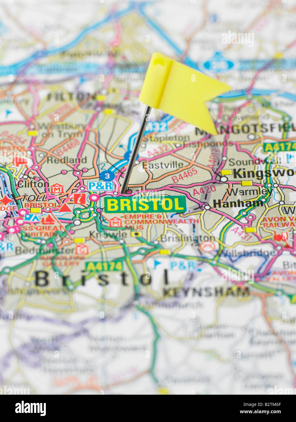 Bristol map hi-res stock photography and images - Alamy