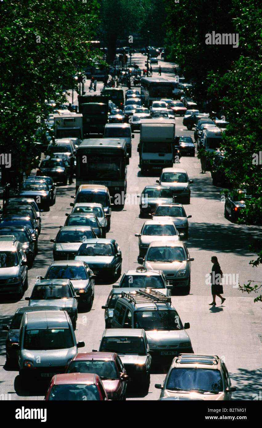 TRAFFIC POLLUTION PARIS FRANCE Stock Photo - Alamy