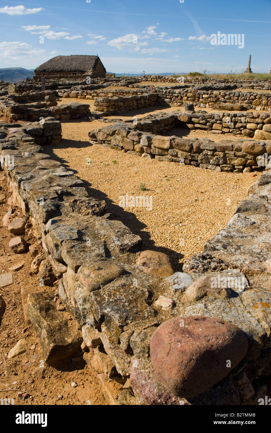 Ruins of NUMANTIA near Garray SORIA PROVINCE Castile and Leon region ...