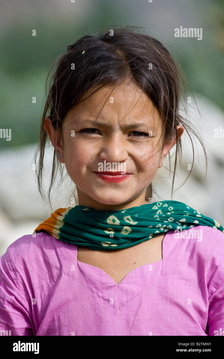 Young Hunza Girl Near Passu in Northern Pakistan Stock Photo - Alamy