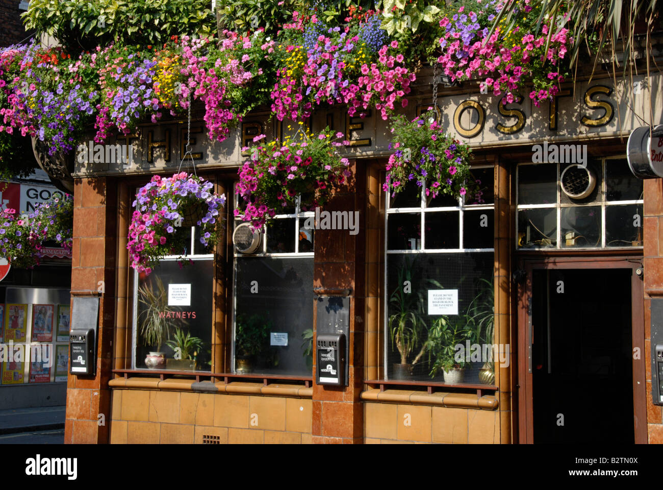 Exterior of the Blue Posts pub in Berwick Street Soho London England ...