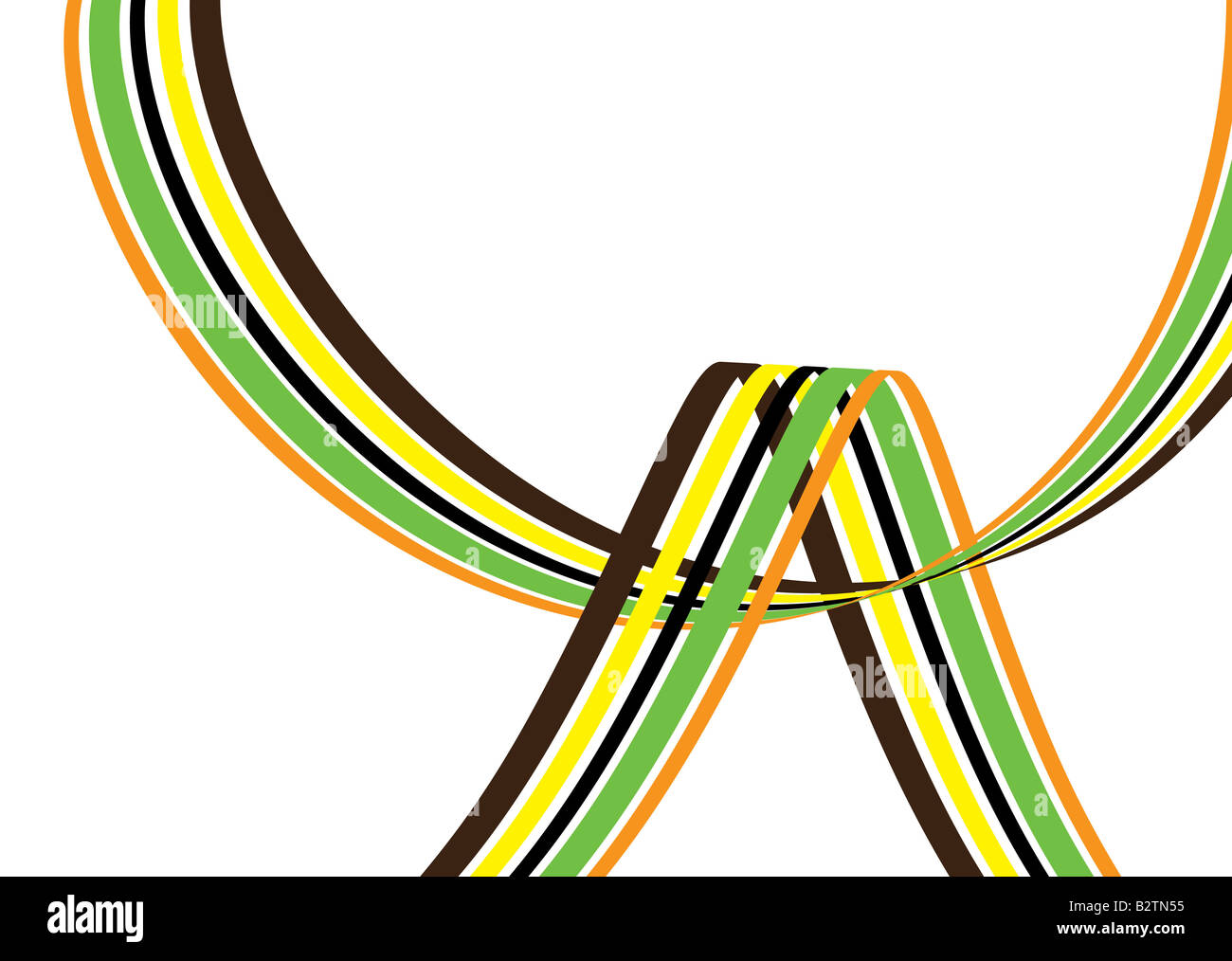 flowing ribbon design with room to add your own copy Stock Photo - Alamy