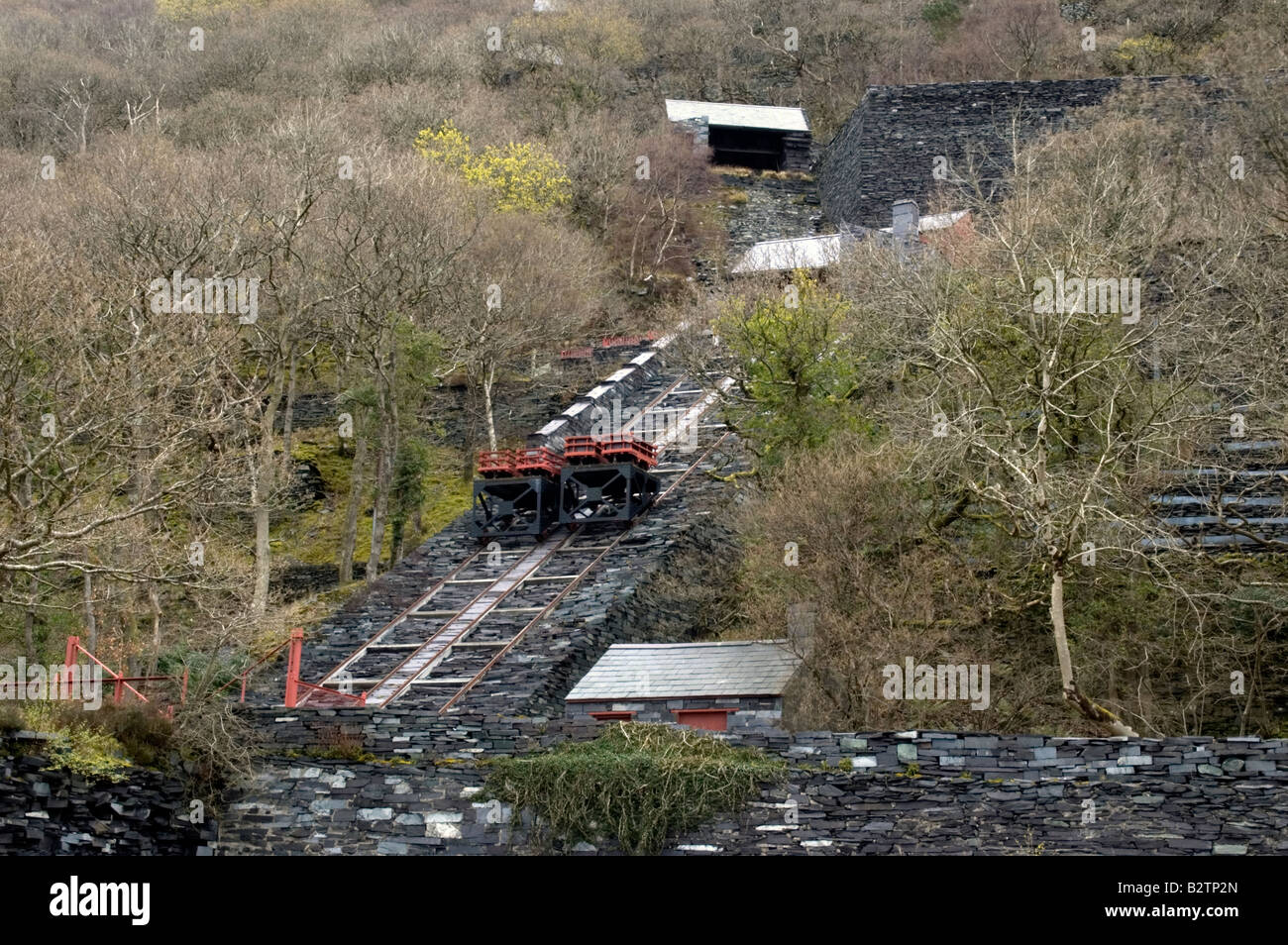 The Welsh Slate Museum, Llanberis. Snowdonia National Park. Wales Stock ...
