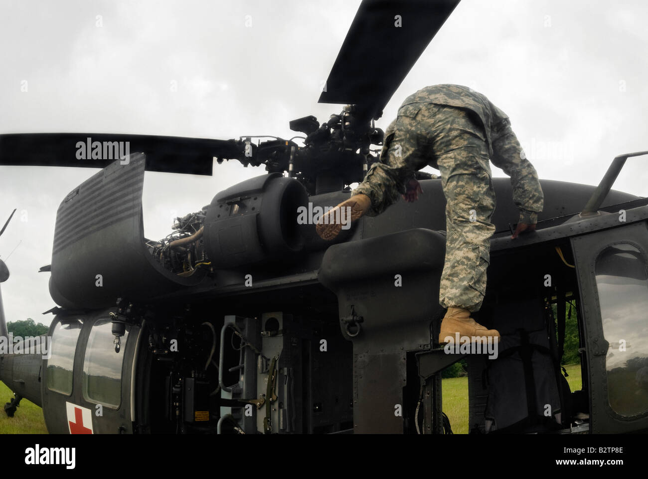 US Army medevac Blackhawk helicopter by Sikorsky Stock Photo - Alamy