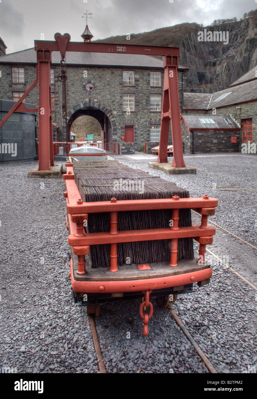 Welsh Slate Museum, Llanberis. Snowdonia National Park. Wales Stock ...