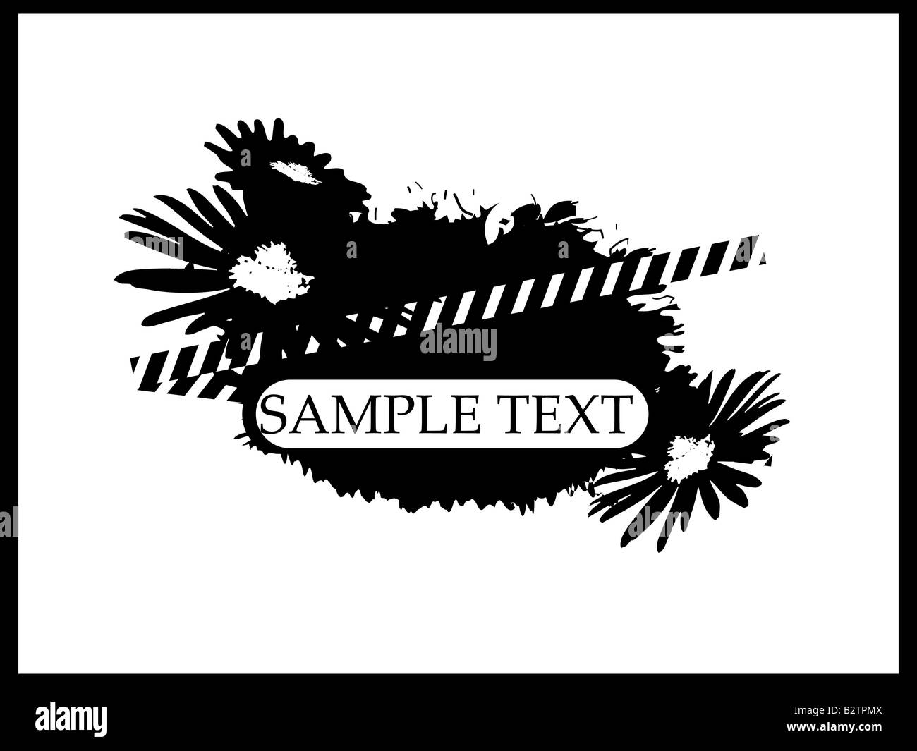 dark floral sample text Stock Photo - Alamy