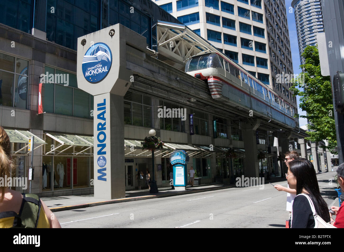 Seattle center monorail hi-res stock photography and images - Alamy