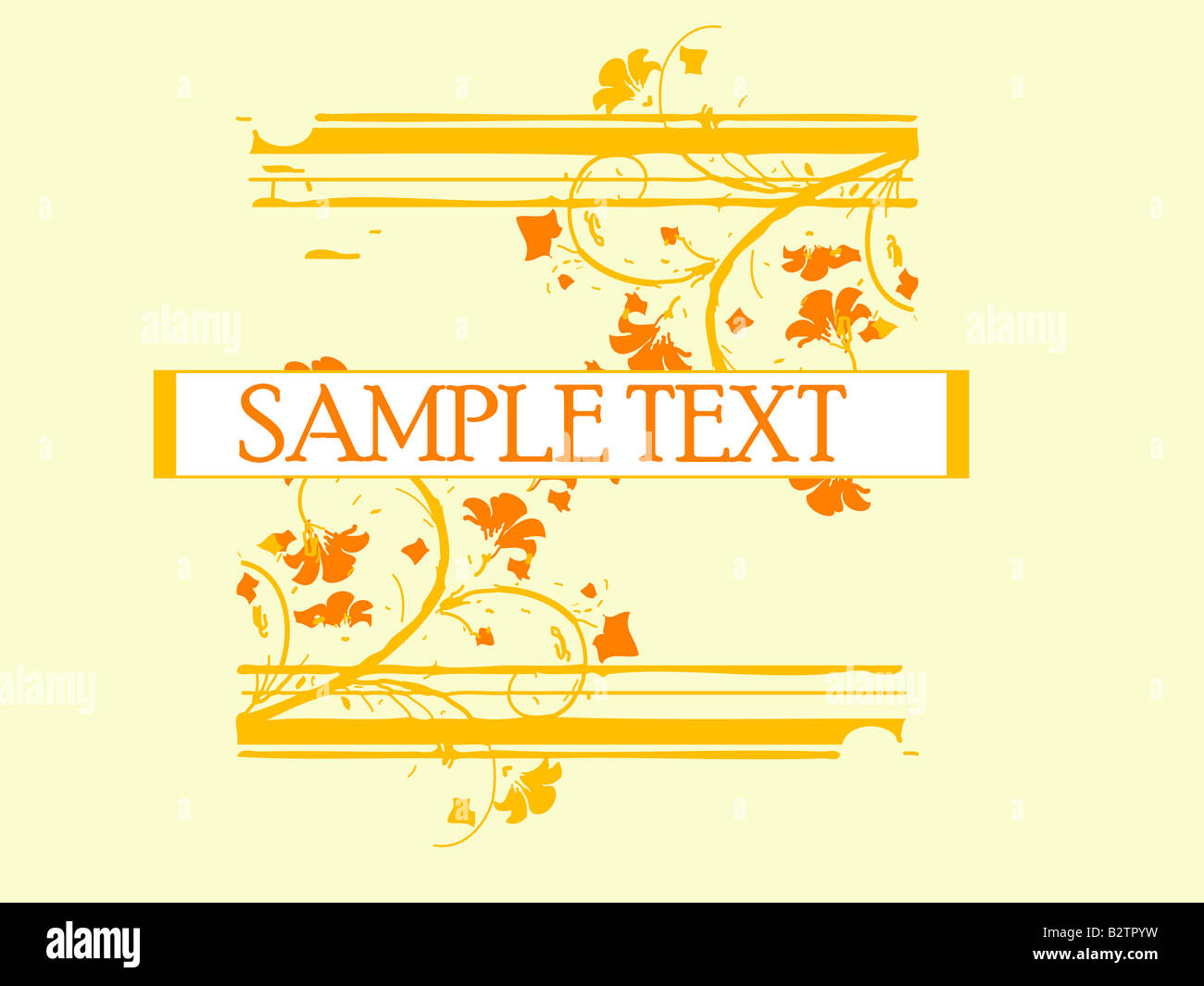 swirly floral design Stock Photo - Alamy