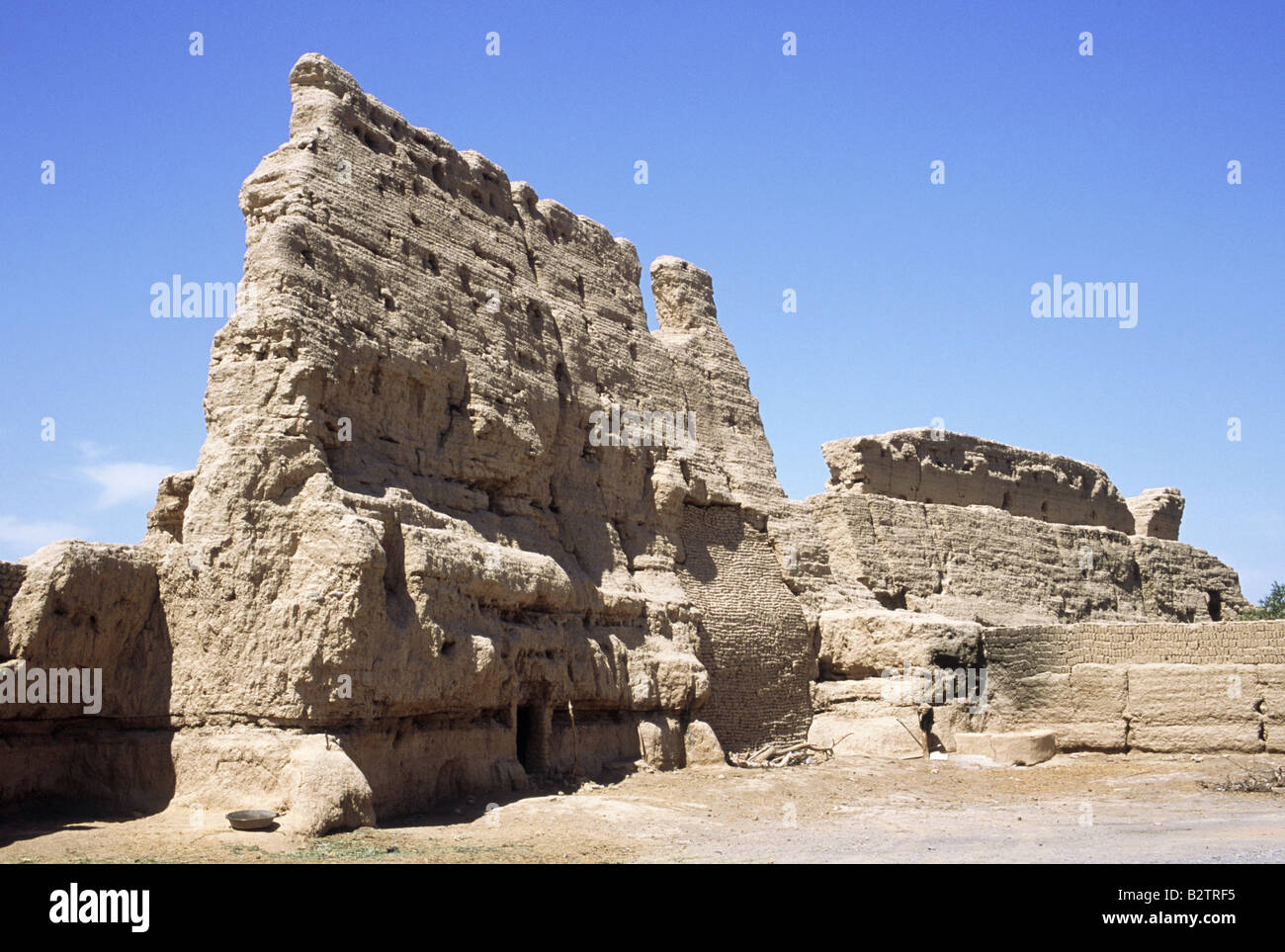 Flaming mountains Ruins of ancient capital of Uigurs Uygurs Tang ...