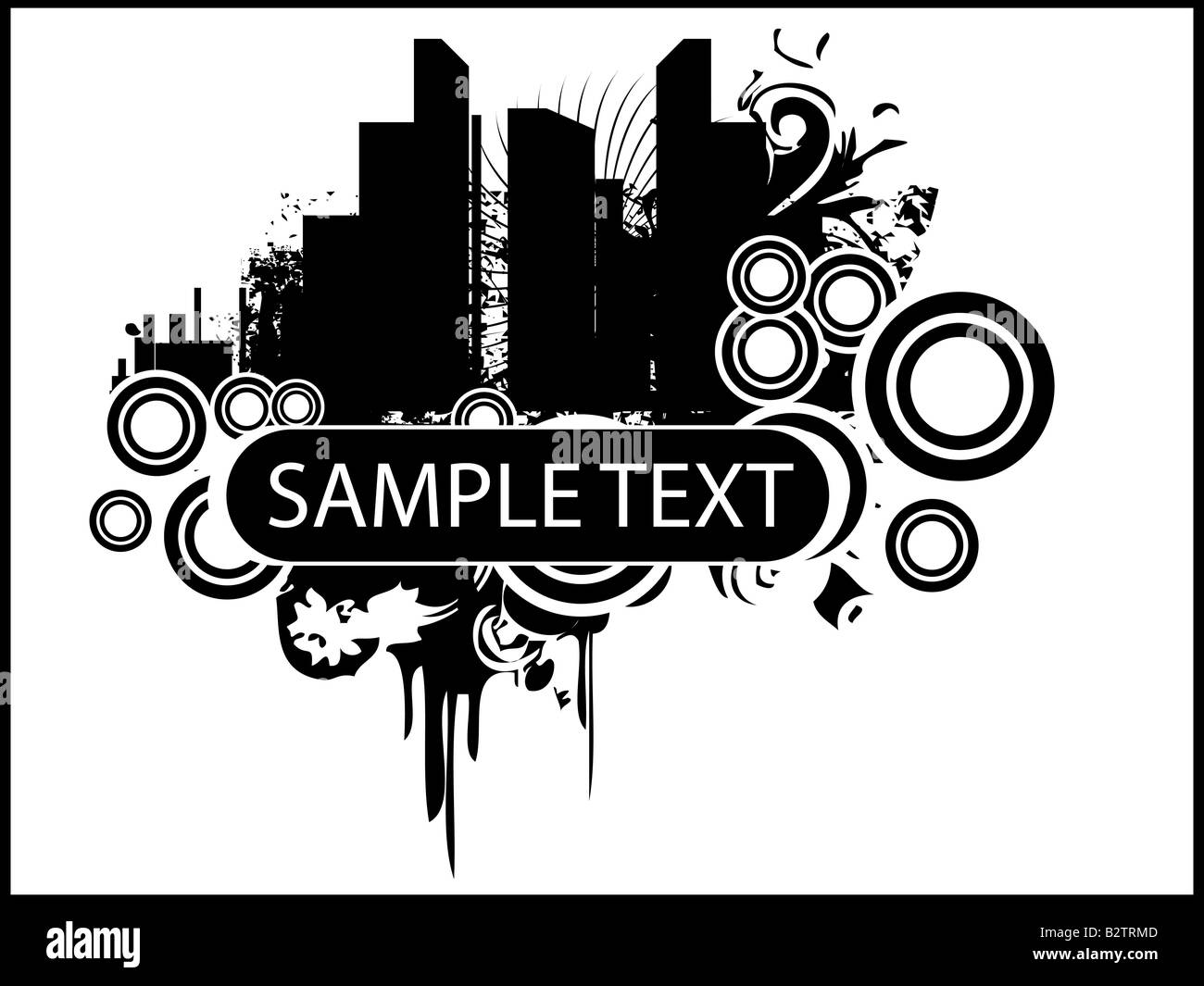 circle with text-template Stock Photo - Alamy