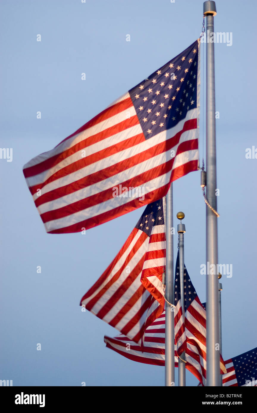 American flags stars stripes hi-res stock photography and images - Alamy