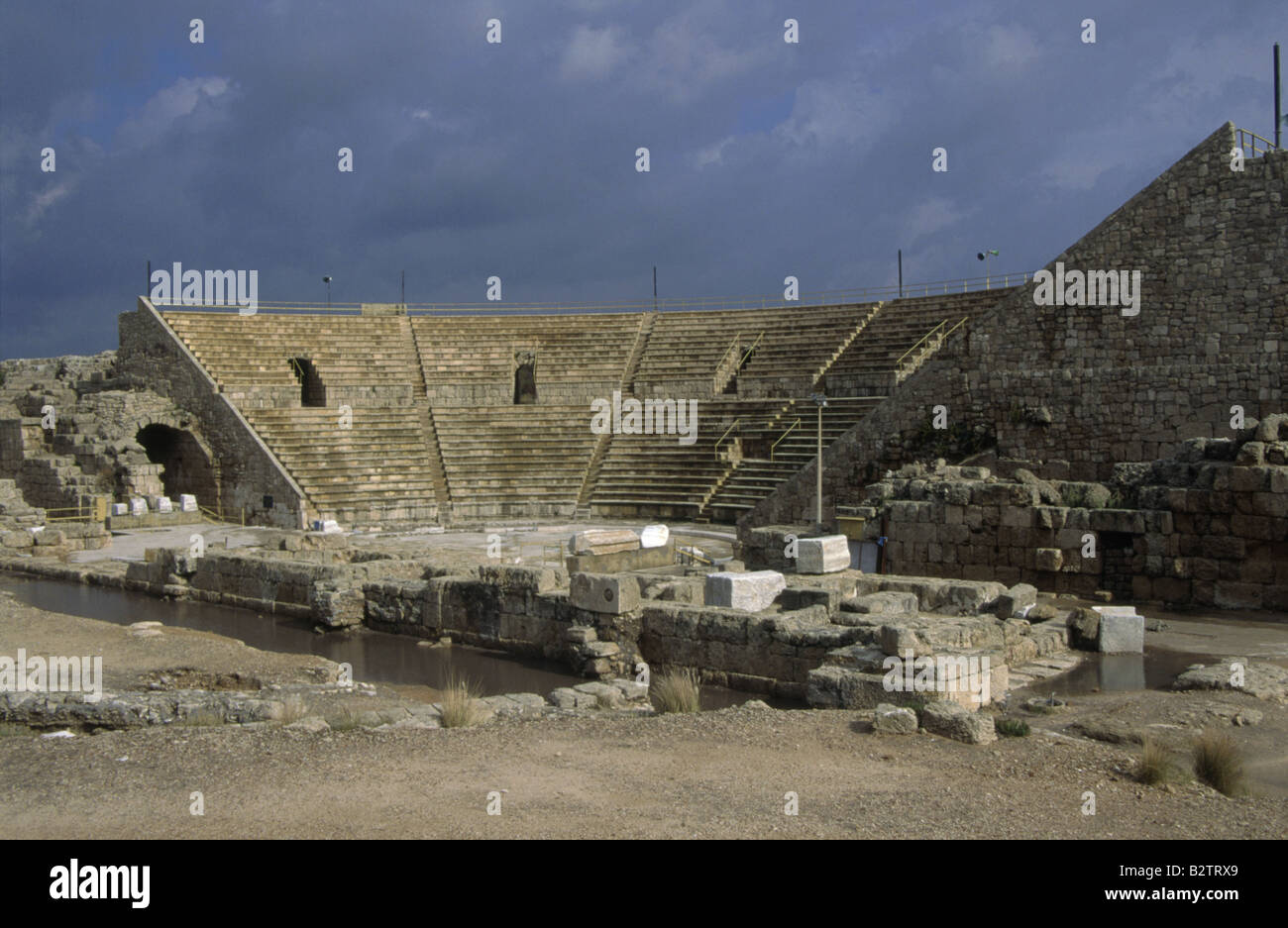 Caesarea amphitheatre hi-res stock photography and images - Alamy