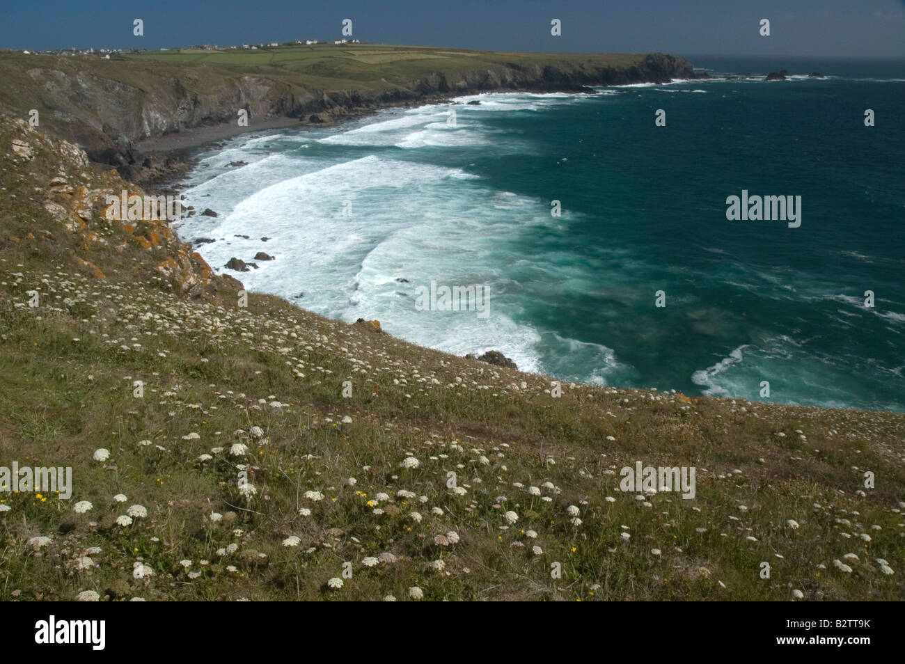 Pentreath Beach The Lizard Peninsula Cornwall England UK Stock Photo ...