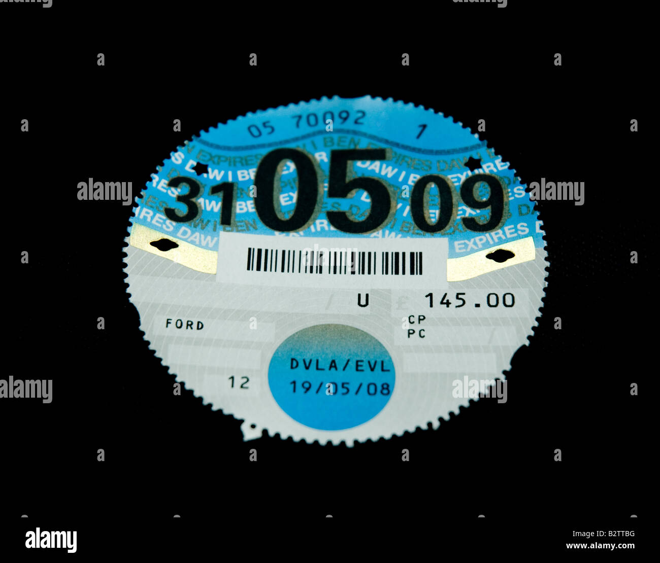 Old tax disk hi-res stock photography and images - Alamy