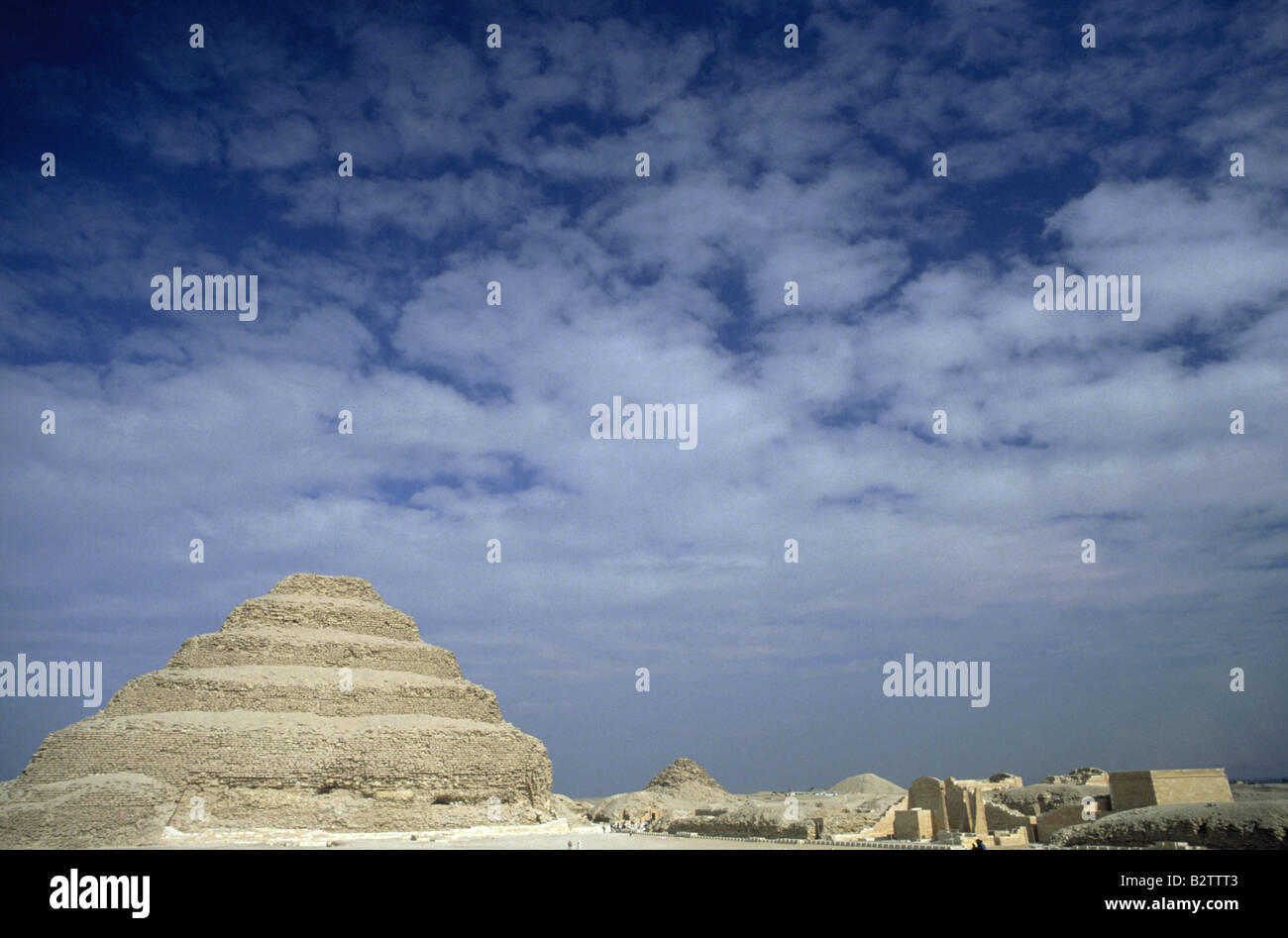Zoser's funerary Complex Step Pyramid Four stepped structure View of ...