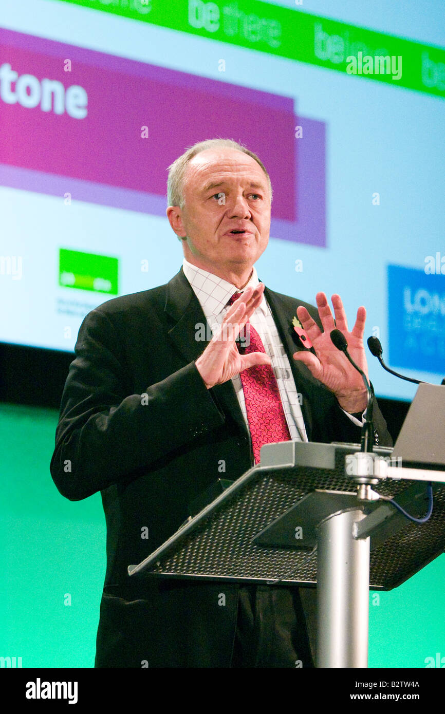 Former mayor of London, Ken Livingstone, speaking to invited guests at ...