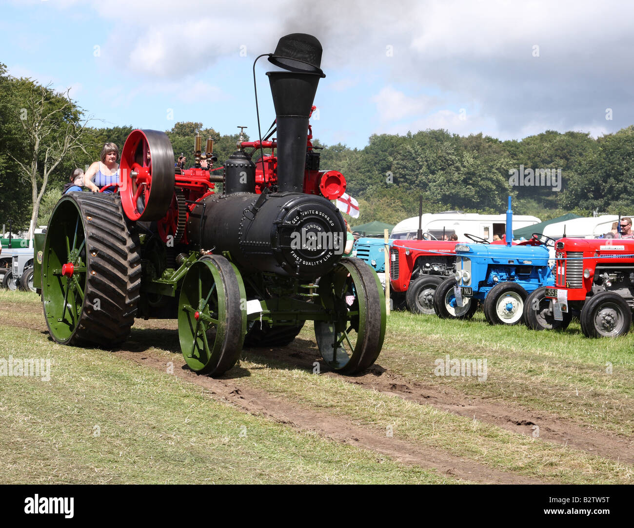 A steam traction engine at the Cromford Steam Engine Rally 2008 Stock ...