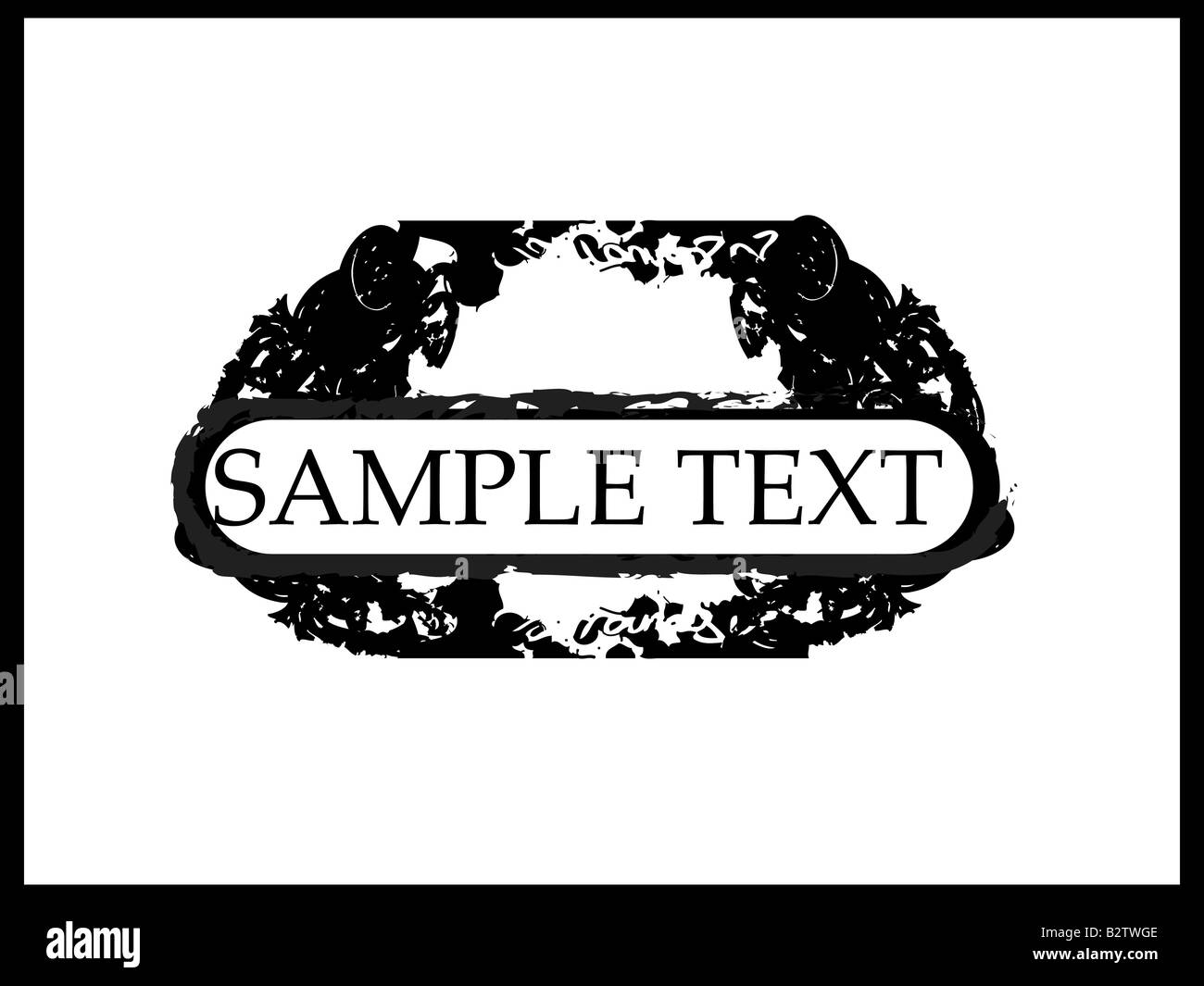 floral design with text-template Stock Photo - Alamy