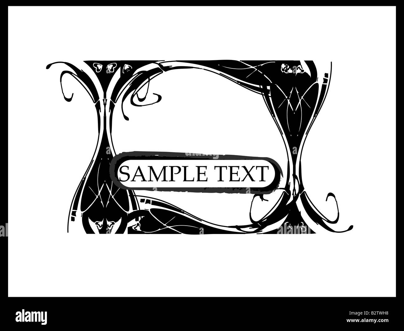 swirly sample text Stock Photo - Alamy