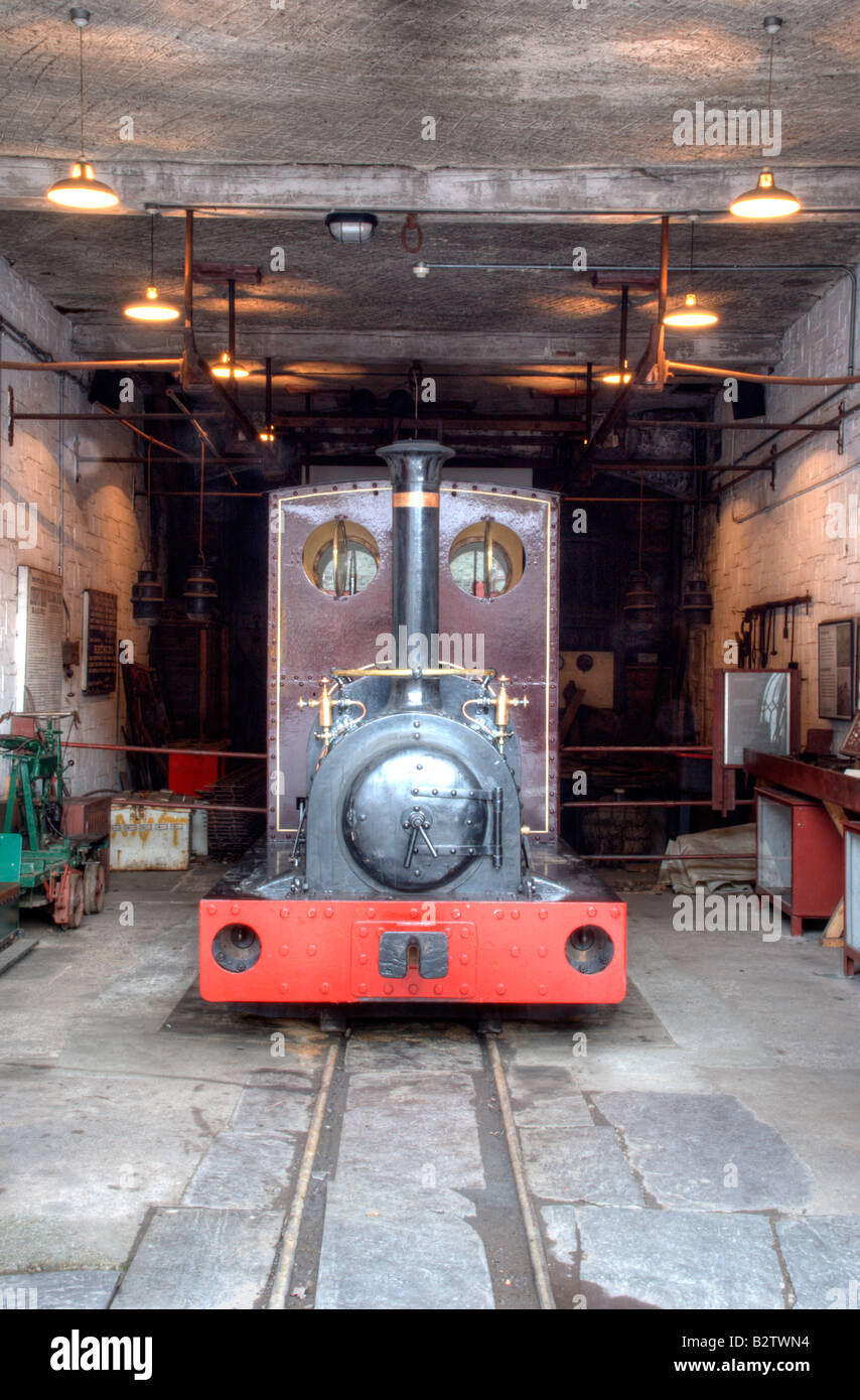 Engine 'Una', Welsh Slate Museum. Llanberis. Snowdonia National Park ...
