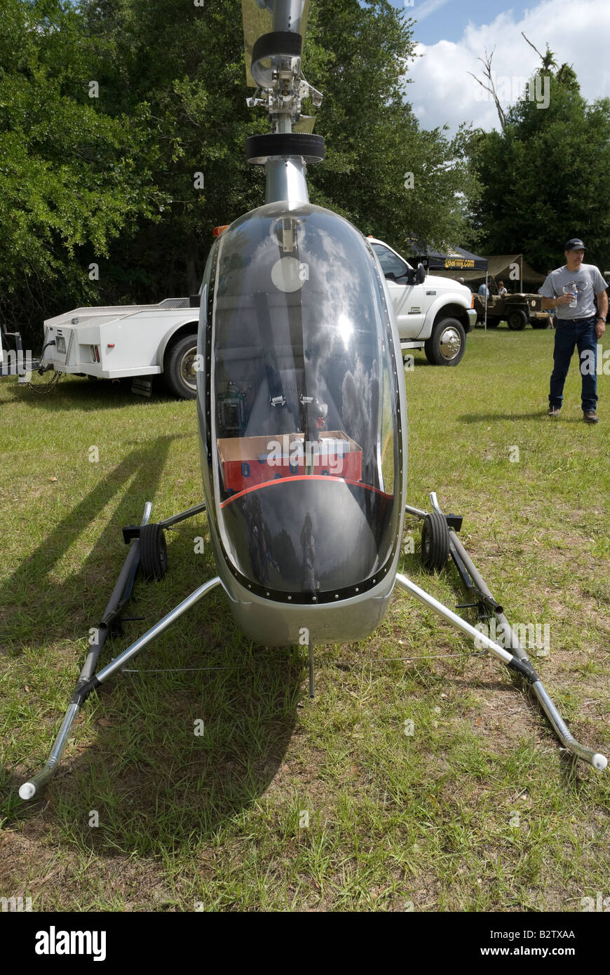 one seater experimental helicopter turbine at helicopter fair ...