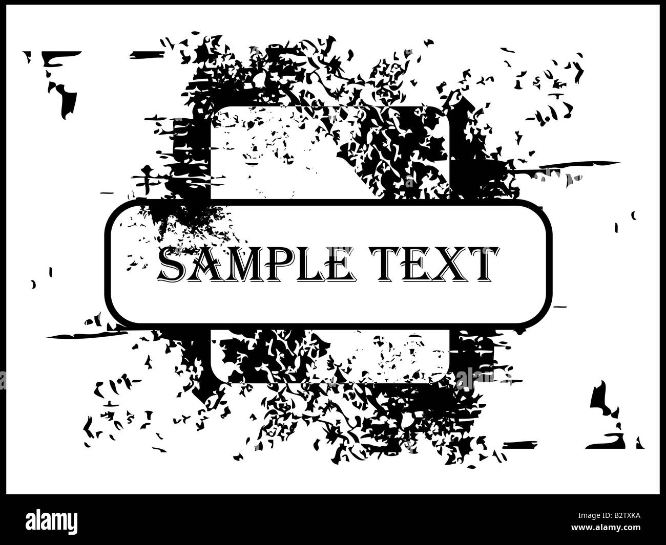 sample text with grunge Stock Photo - Alamy