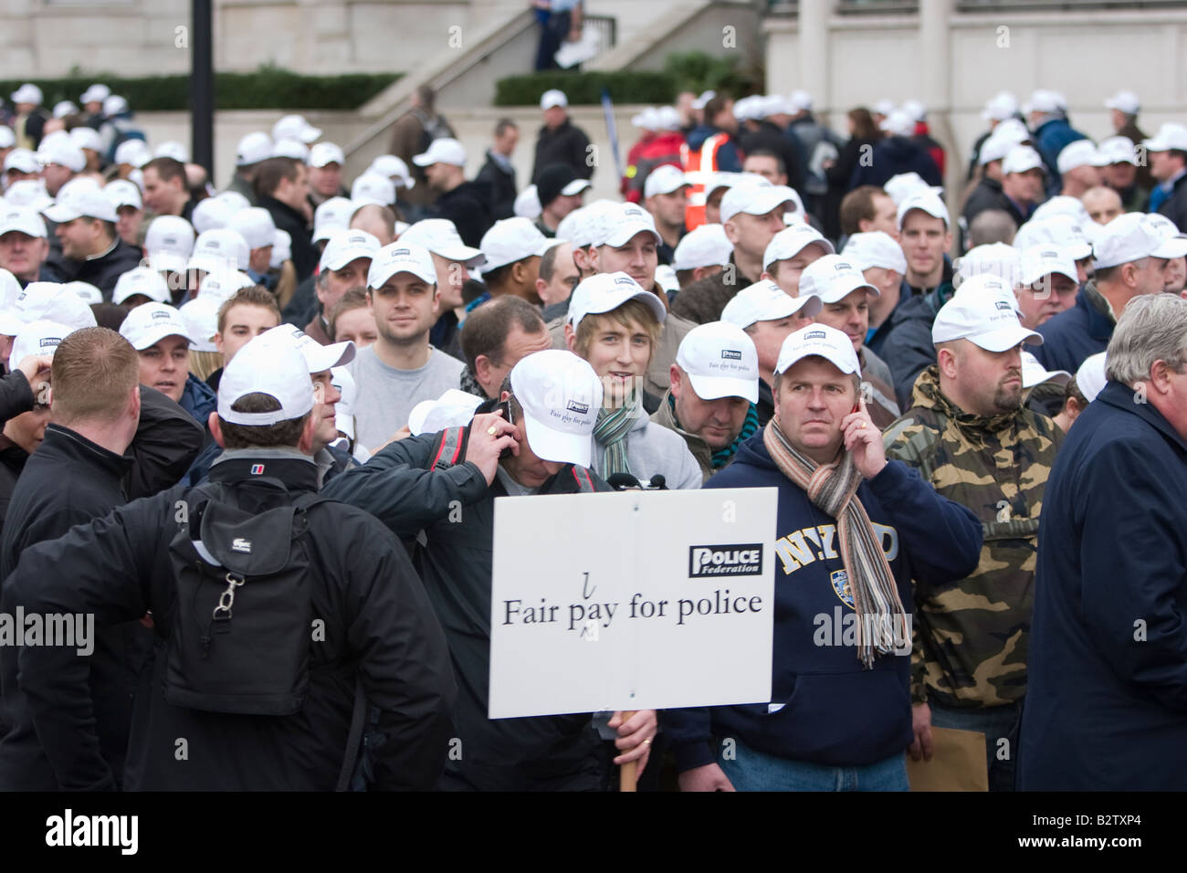 Police Federation march Stock Photo - Alamy