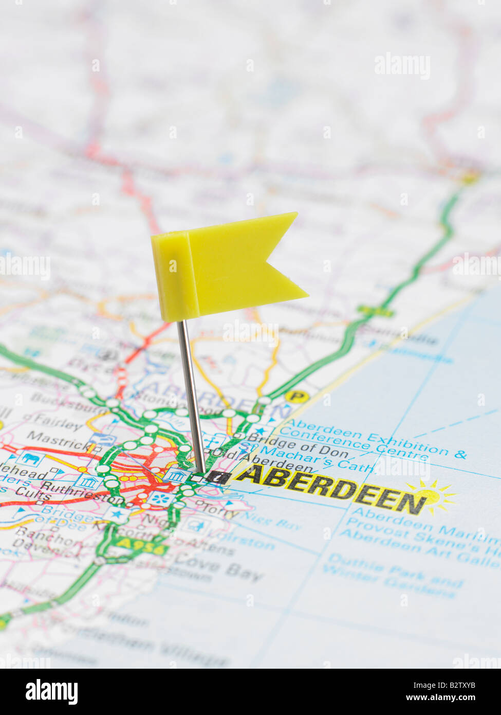 Map of aberdeen hi-res stock photography and images - Alamy