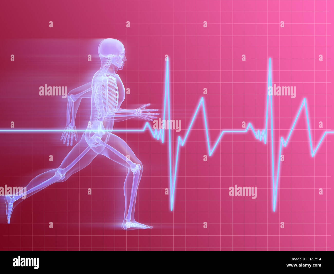 running man - anatomy Stock Photo - Alamy
