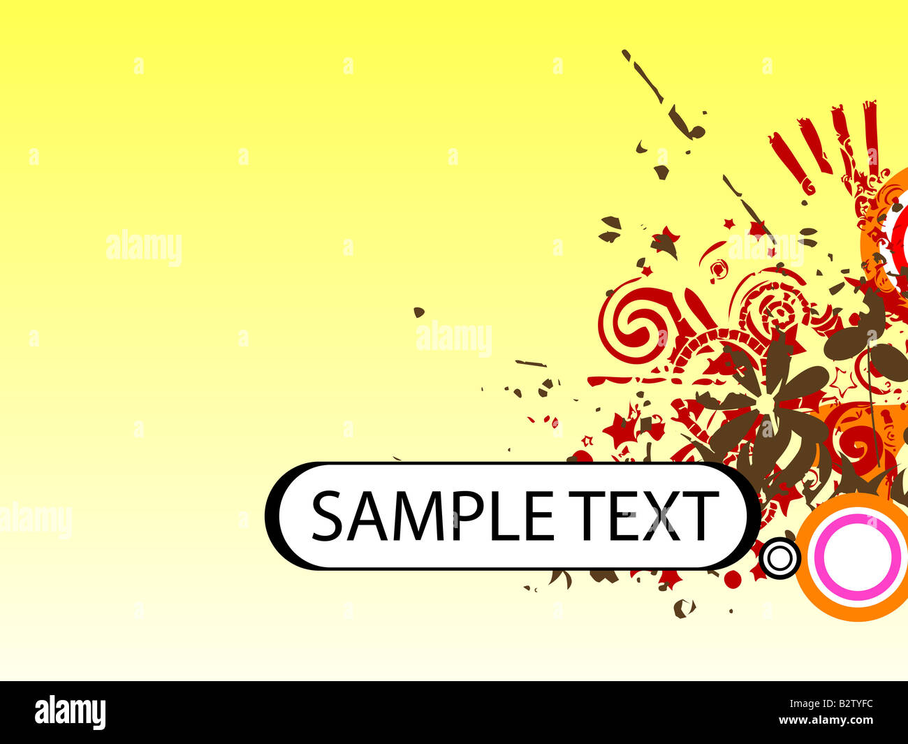 text-box with circle Stock Photo - Alamy