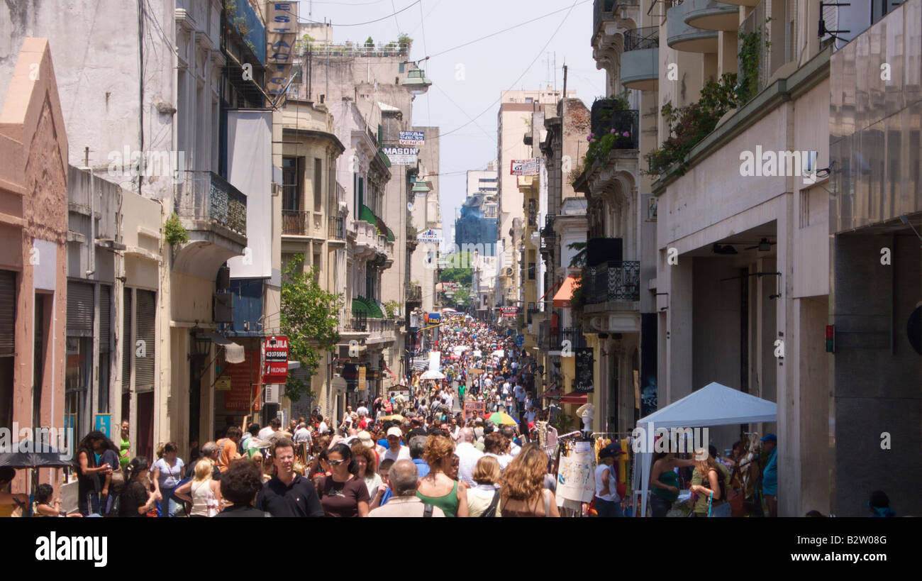 Defensa Street in San Telmo neighborhood Buenos Aires Argentina Stock ...