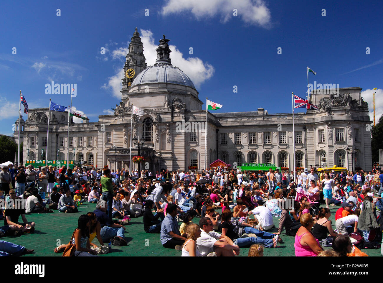 Cardiff Big Weekend Music Festival and Fun Fayre Stock Photo - Alamy