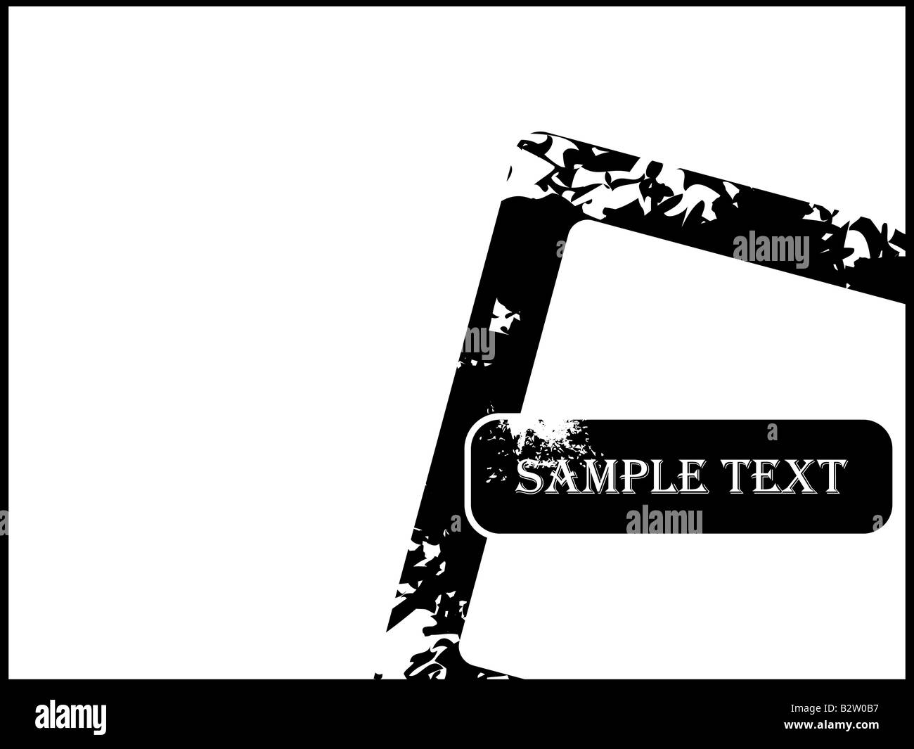 sample-text in frame Stock Photo - Alamy